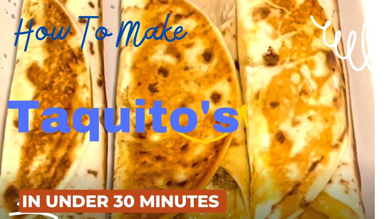 Easy Homemade Taquitos | Rolled Taco Recipe | Game Day Finger Food ...