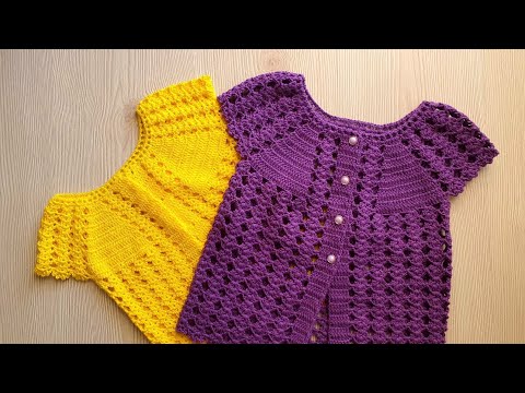 Bimden Aldığım İpten Harika Bebek Yeleği Yaptım