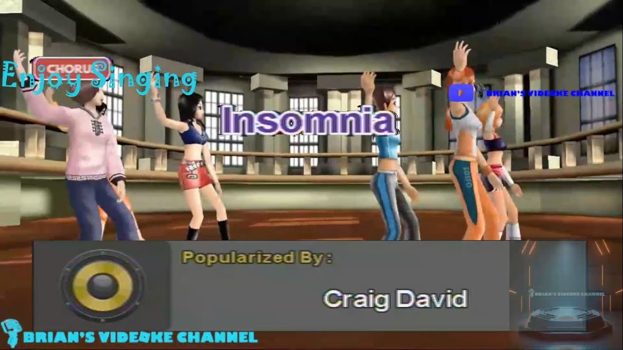 Insomnia - Craig David (Karaoke) - YouTube