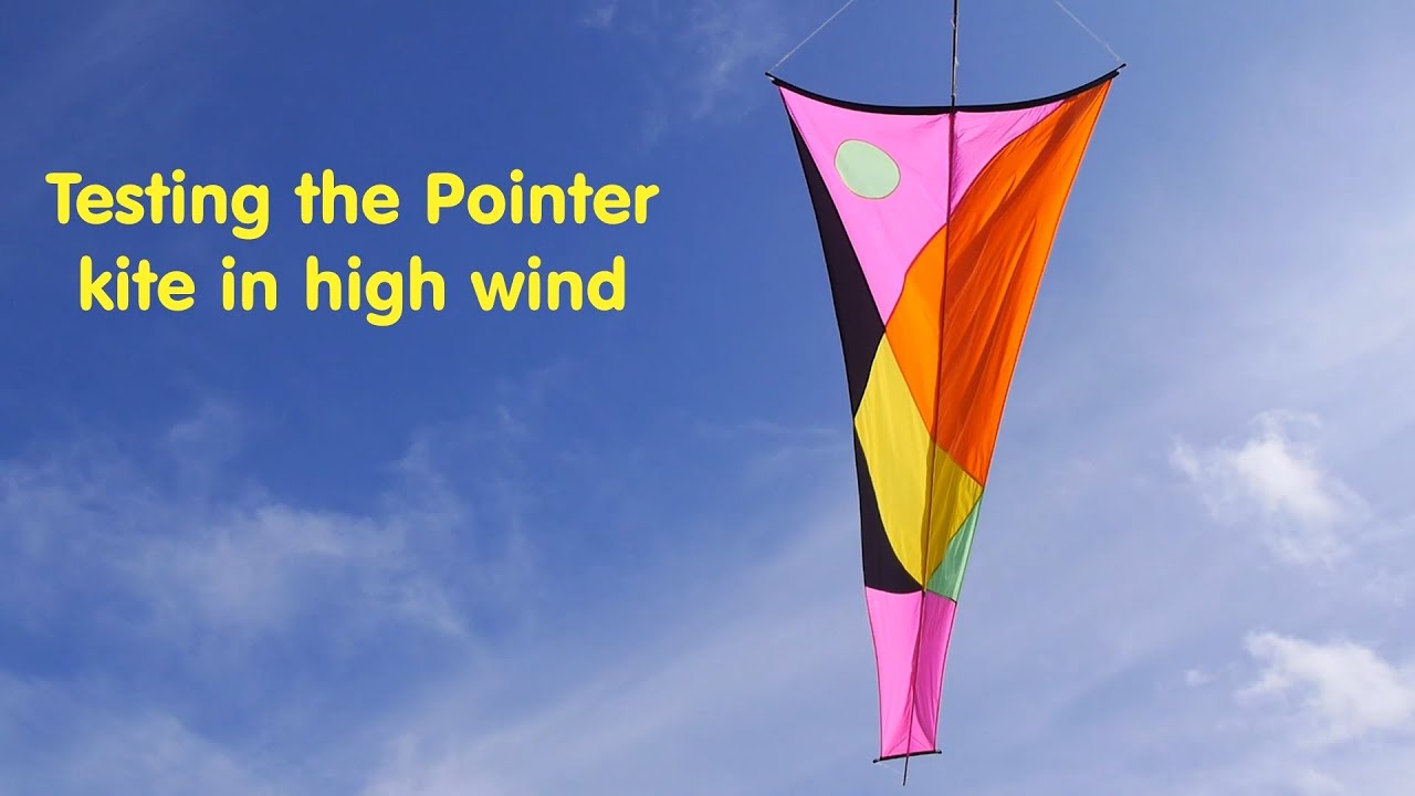 Testing the Pointer kite in high wind - YouTube