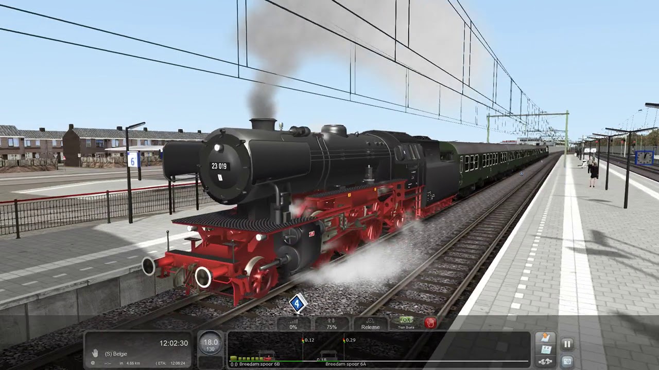 Train simulator 2020 met de Stoomtrein naar België - YouTube