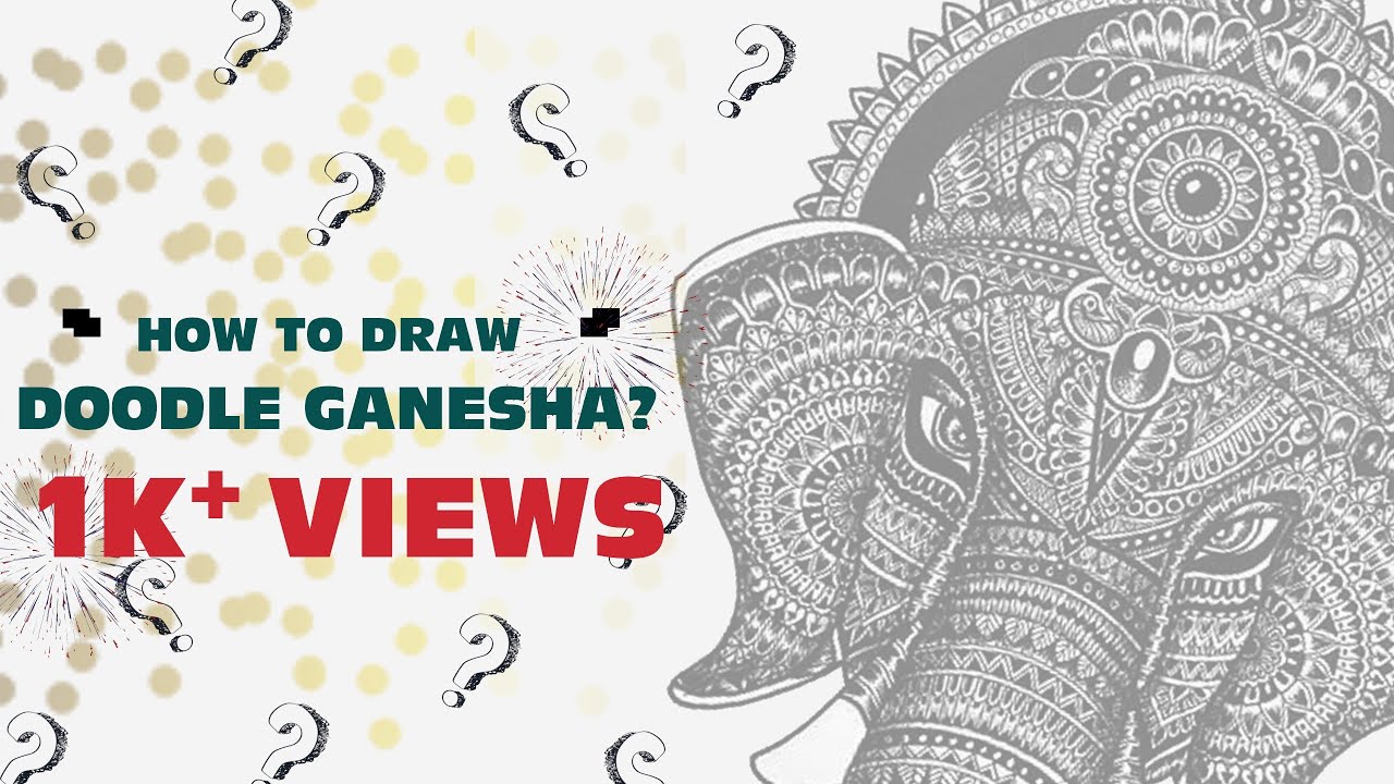 How To Draw Doodle Ganesha? | An Art by Bindu | Learn Doodling During ...