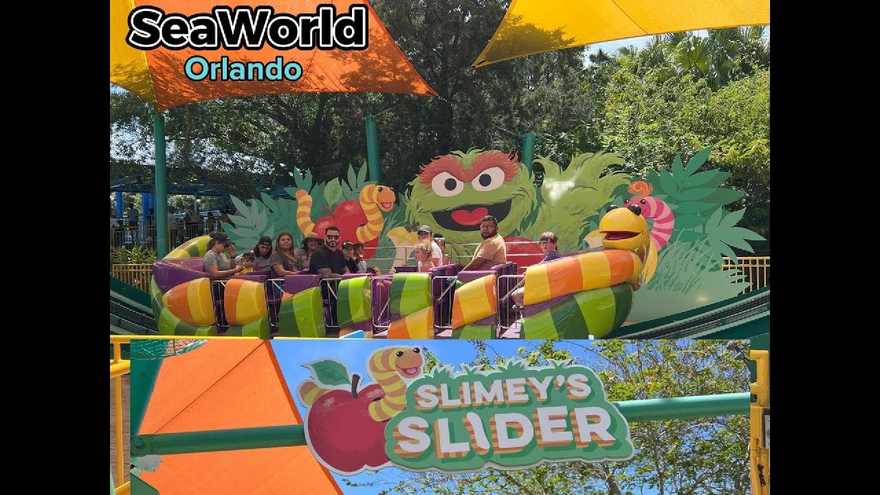 SeaWorld Orlando Sesame Street - Slimey's Slider - YouTube