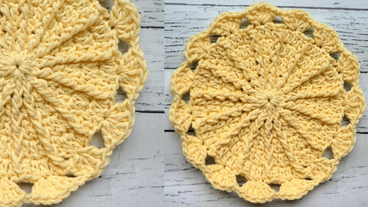 Easy Sunny Day Crochet Dishcloth Quick & Cheerful Crochet Pattern for ...