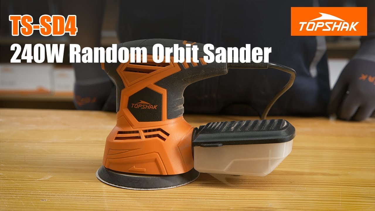 240W Random Orbit Sander--Remove the curved surface rust, and sand the ...