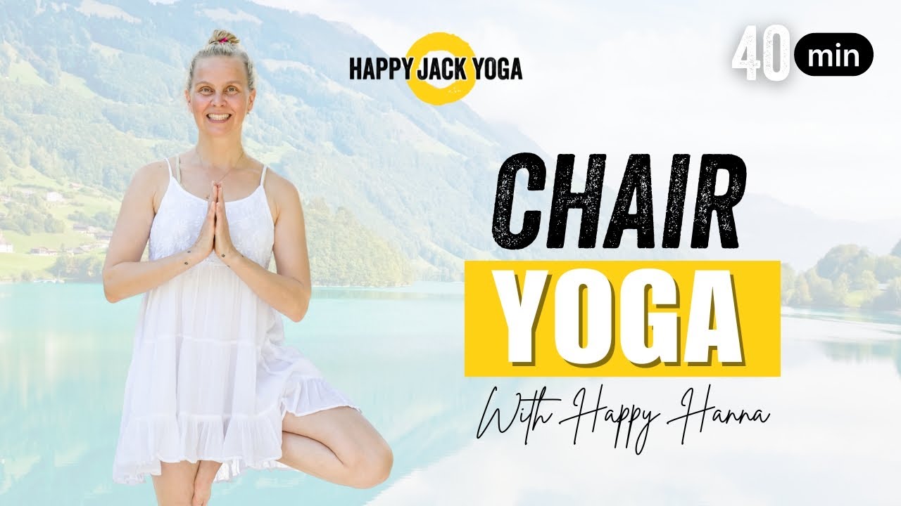 40 min Chair Yoga With Happy Hanna - YouTube