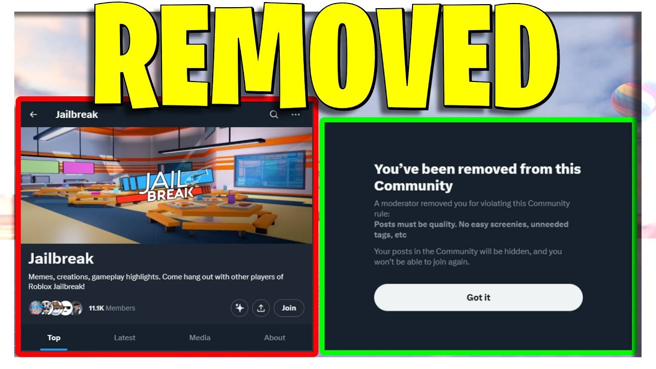 I Got BANNED FROM Roblox Jailbreak Twitter Community? - YouTube