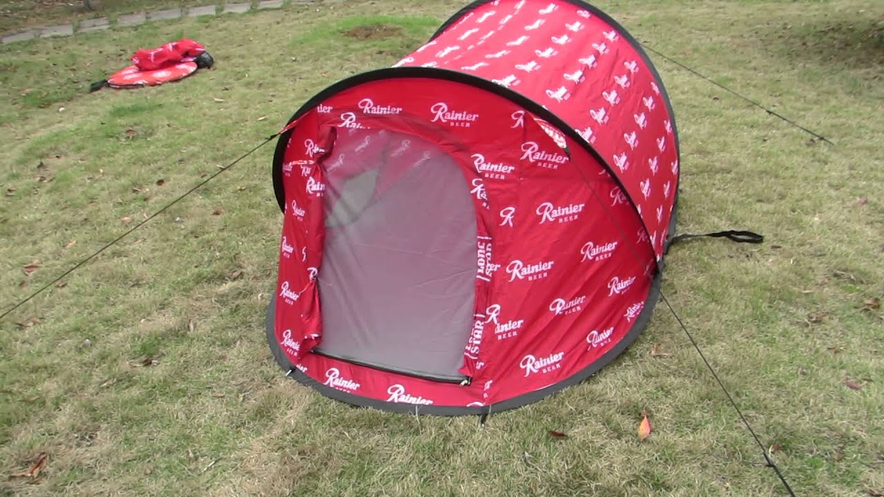 Beer Festival 2 Man Single Layer Pop Up Tent - YouTube