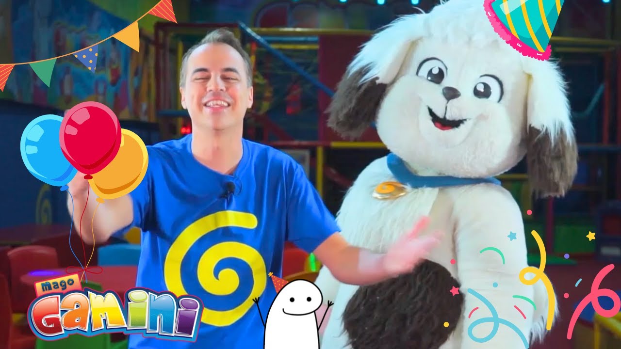 Mira la fiesta a la que fui con Happy, estuvo genial el show de Mago ...