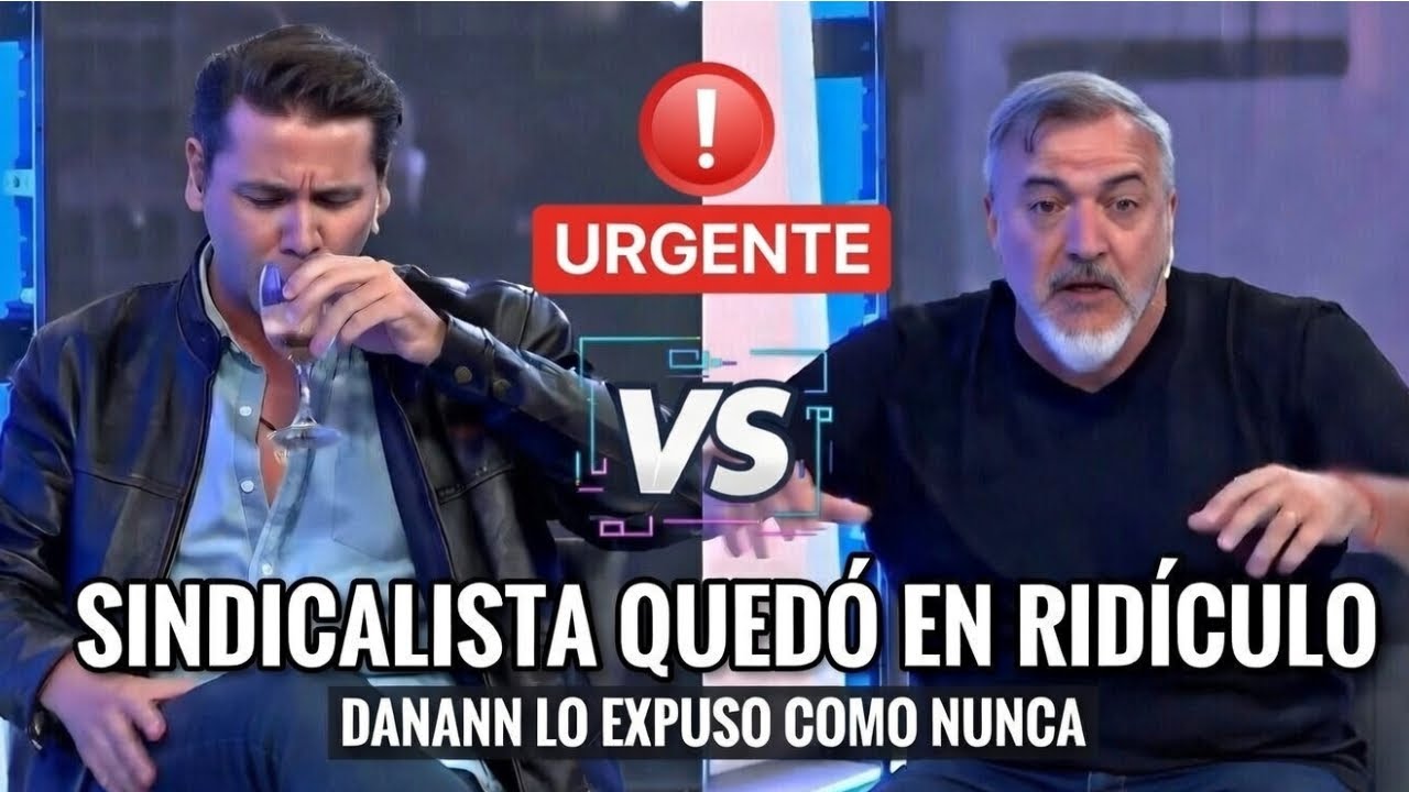 Emmanuel Danann DESTR0ZA a sindicalista de izquierda en debate en vivo ...