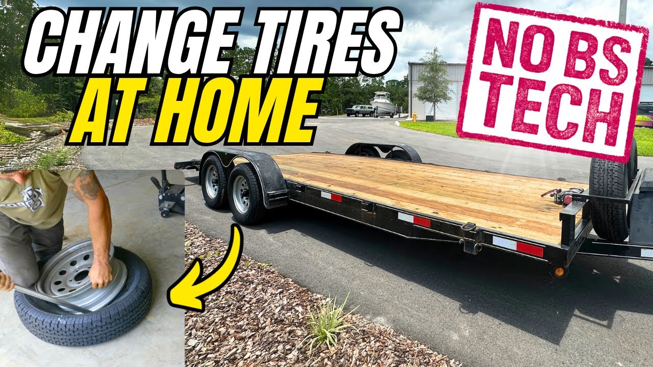 How to Change Your Own Trailer Tires | No BS Tech - YouTube