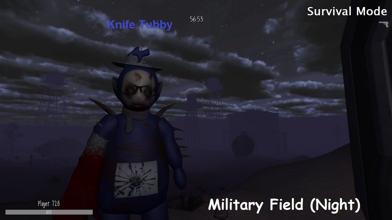 Slendytubbies 3: Awakening - Survival Mode | Military Field (Night ...