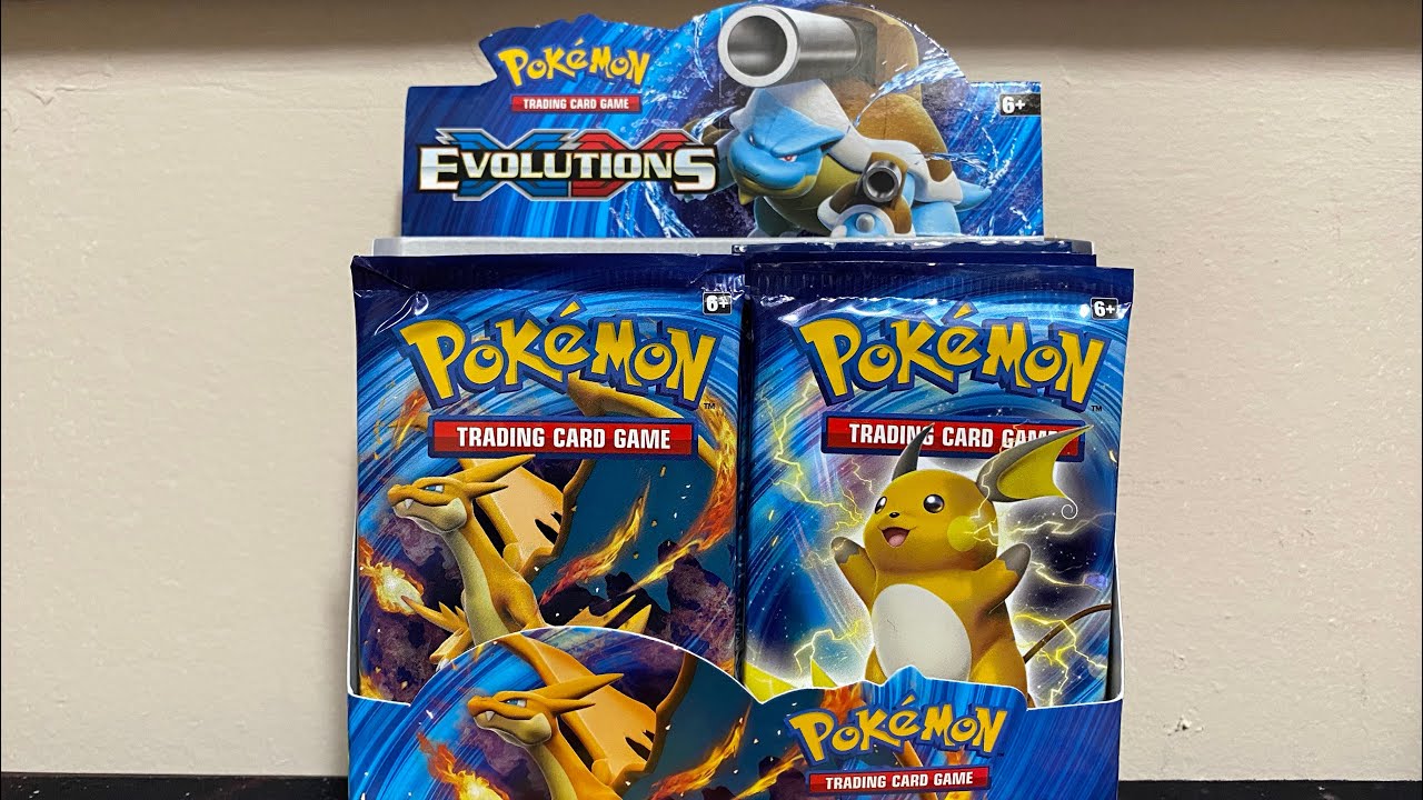 Pokémon Evolution Booster Box part three 9 packs - YouTube