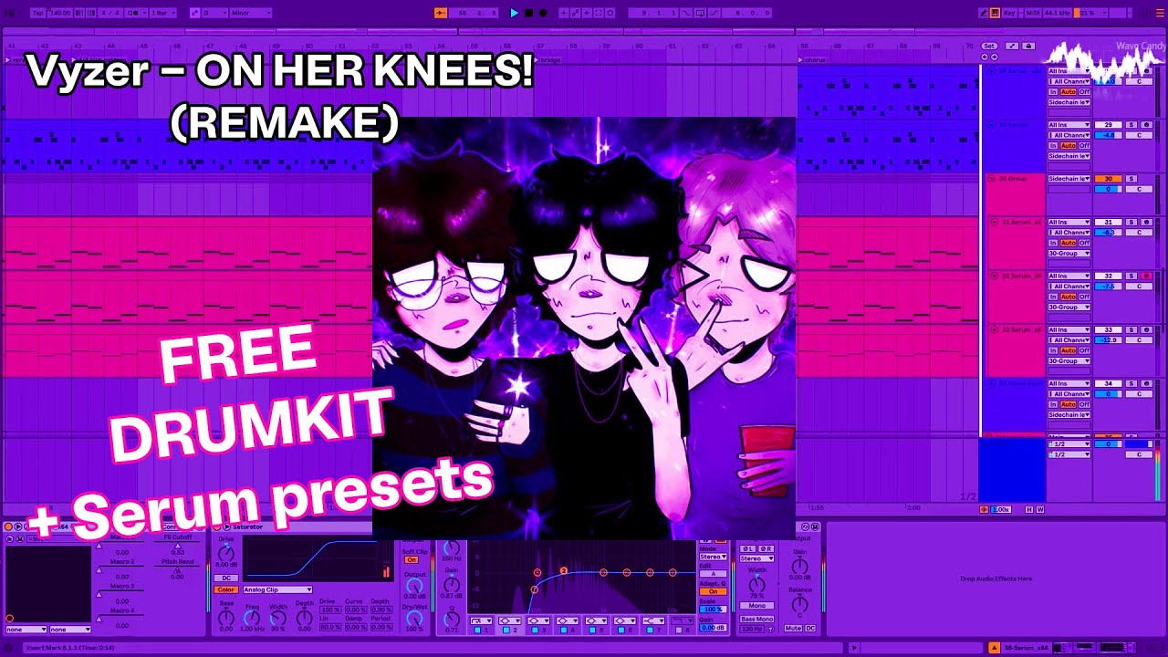 Vyzer ON HER KNEES! + Pröz (WASTY) (remake) + Free drumkit and soundkit ...