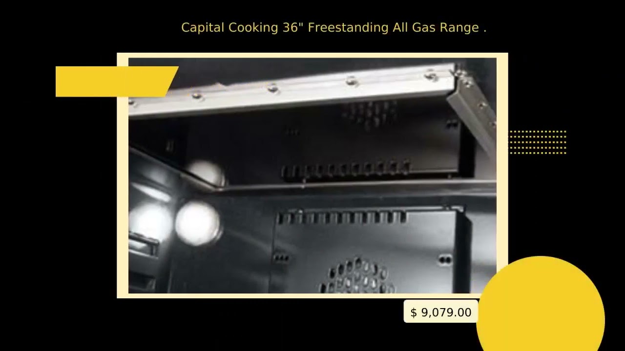 Capital Cooking 36" Freestanding All Gas Range With Natural Gas - YouTube