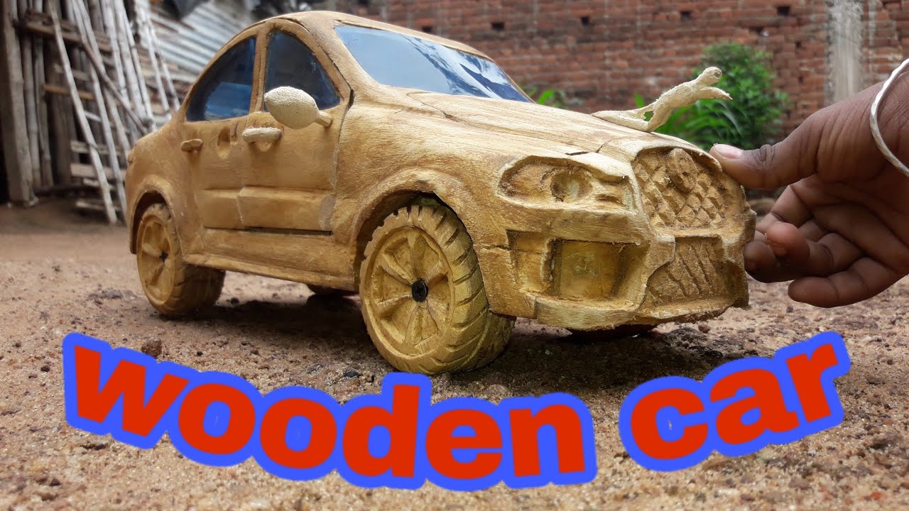 Wood carving-jaguar XF- R5 /wooden car / amazing woodworking / কাঠের ...