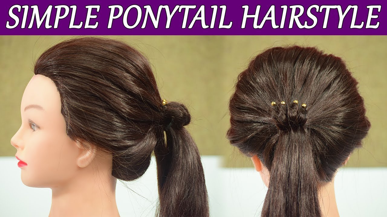 Hairstyle Tutorial: Simple ponytail hairstyles | Boldsky - YouTube