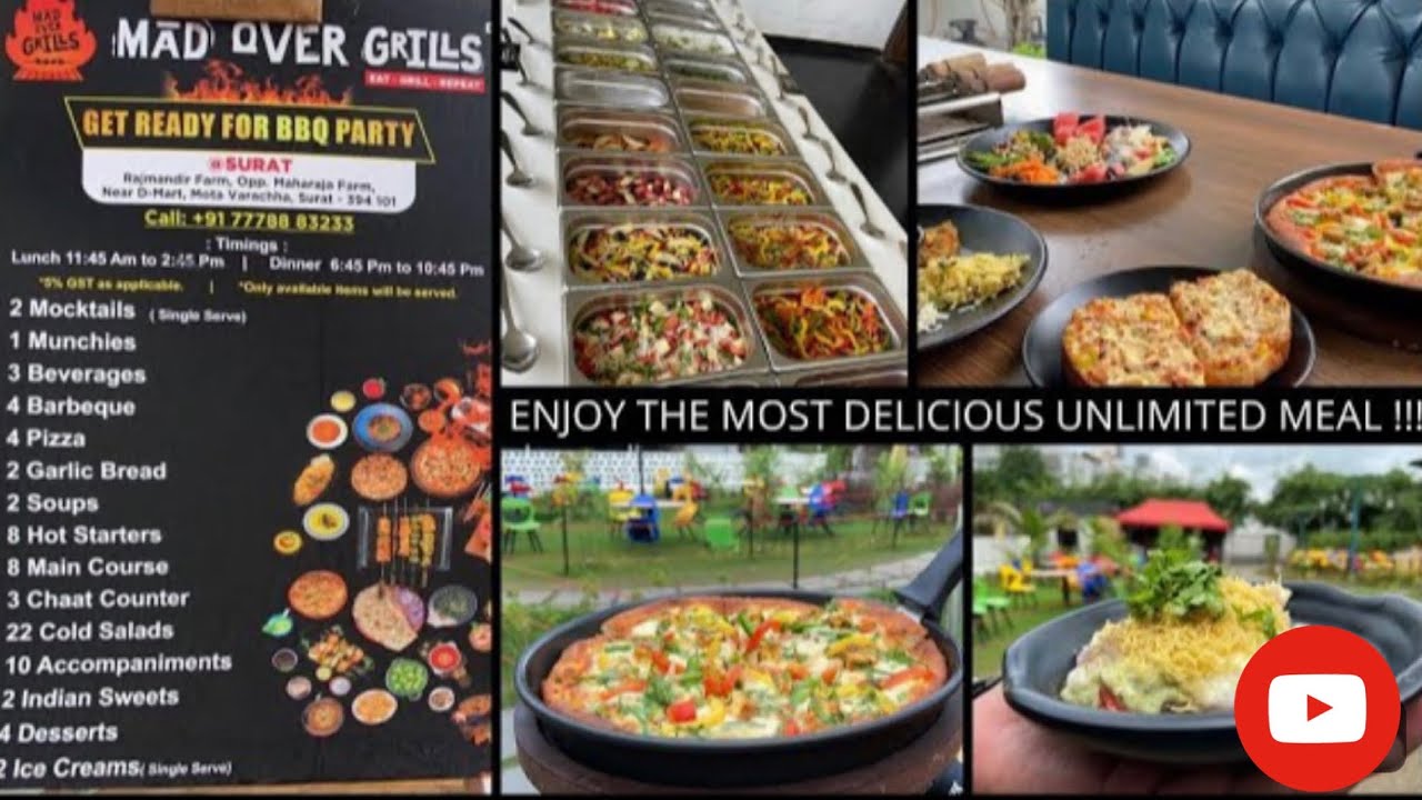 Mad Over Grills Ahmedabad | unlimited Veg grill food at only 399 ...