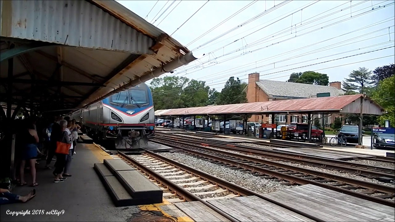 AMTRAK ACS-64 #670 on Keystone Train #666 to Philadelphia 6-9-2018 ...