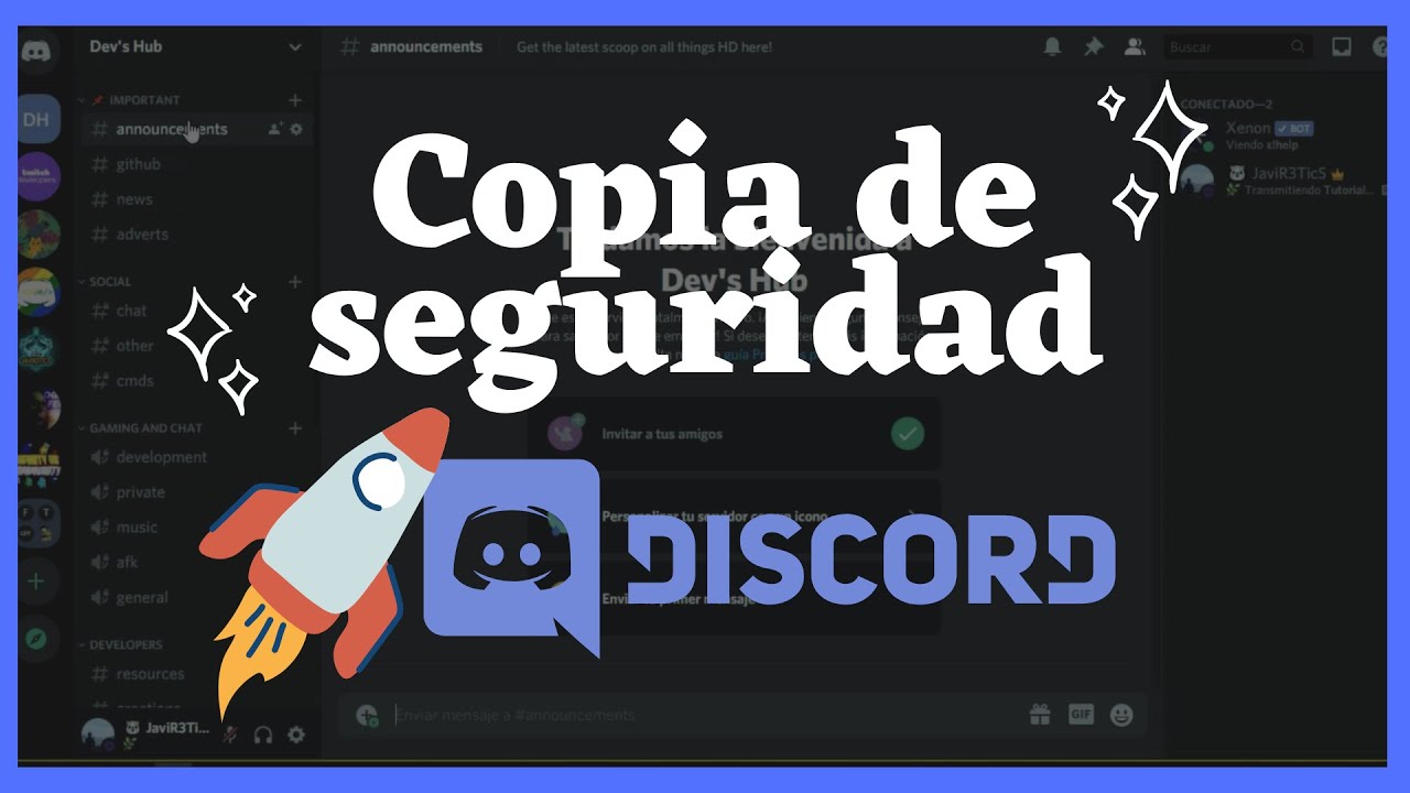 Backup y PLANTILLAS en tu SERVER de Discord *2022* - YouTube