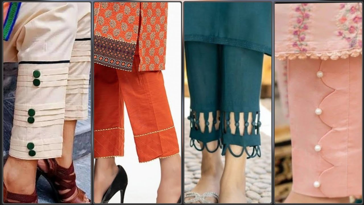 Very attractive stylish trousers poncha shalwar palazzo pants designs ...