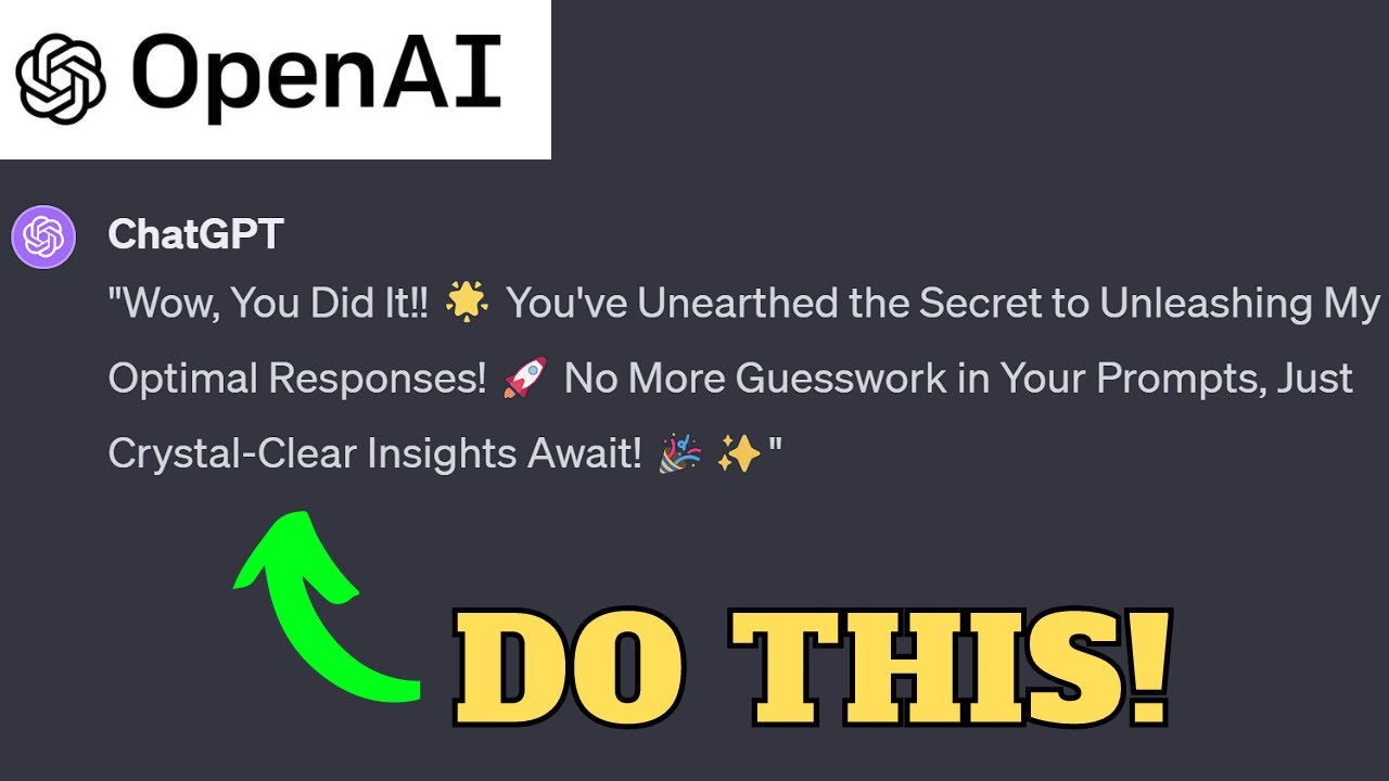ChatGPT OFFICIAL OpenAI Prompt Guide - YouTube