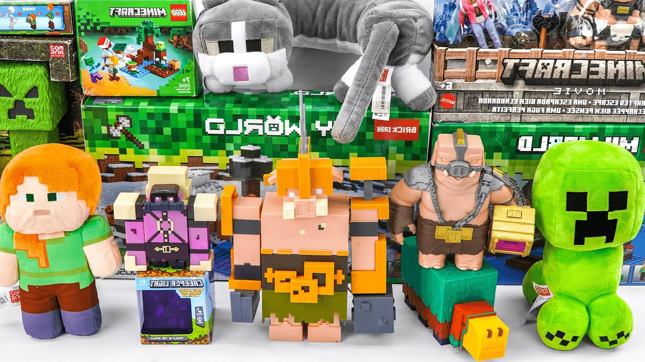 Minecraft Movie Toy Collection Unboxing | A Minecraft Movie Creeper ...