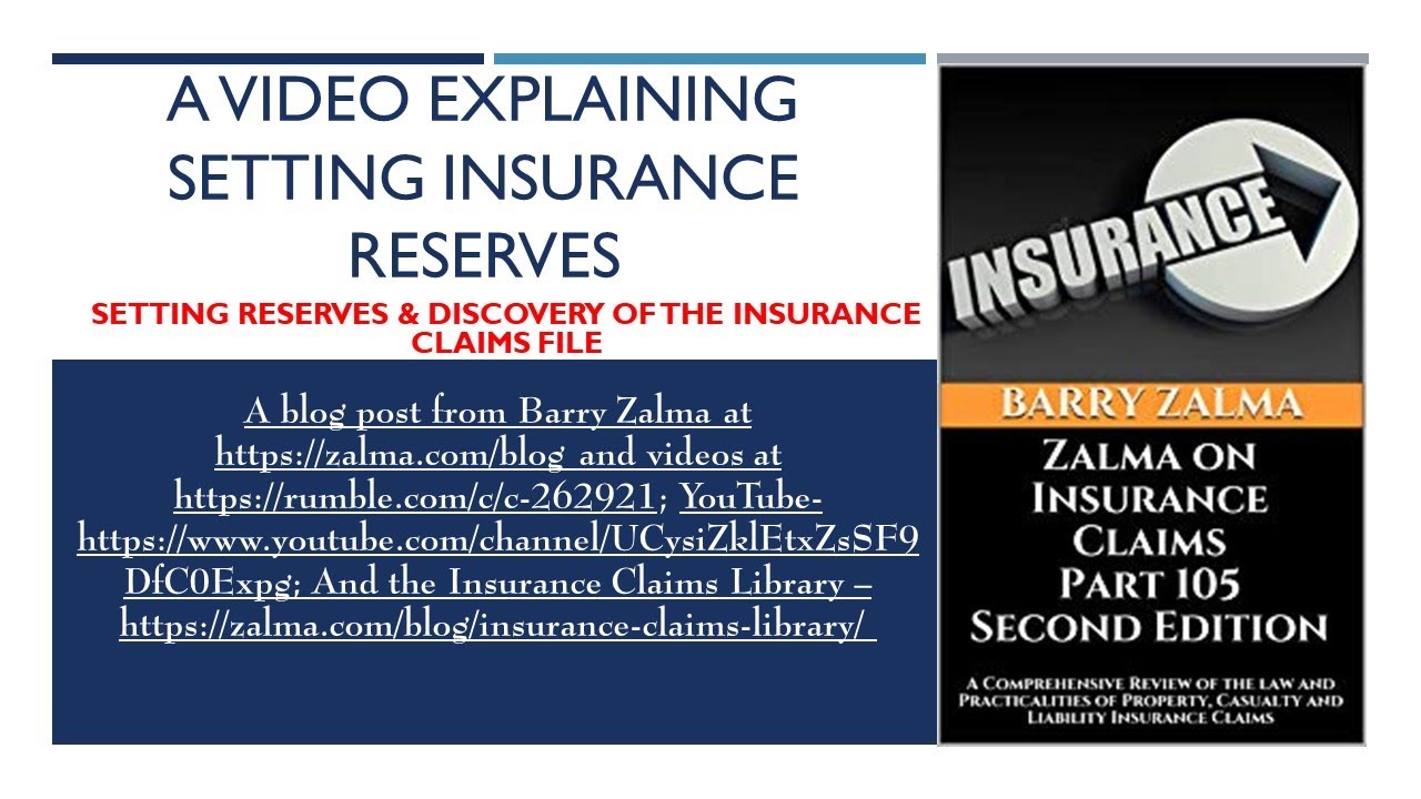 A Video Explaining Setting Insurance Reserves - YouTube