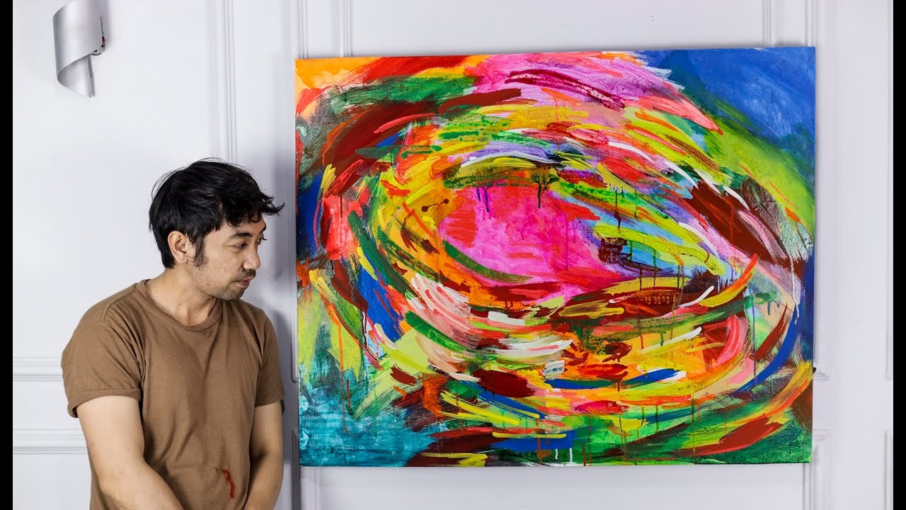 Absctract Painting A01 - YouTube