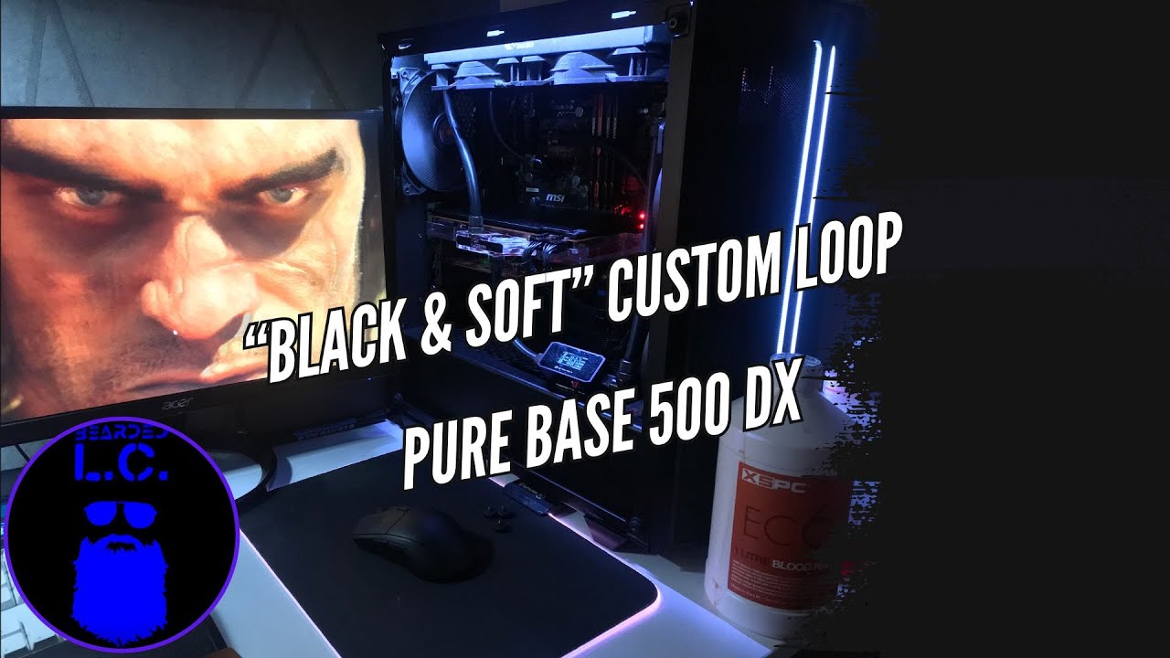Soft & Dark Czarny custom loop w Be Quiet! Pure Base 500DX. Proste i ...
