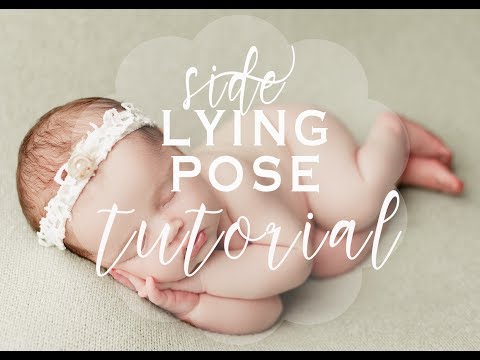Side lying Pose {Newborn Photography tutorial}