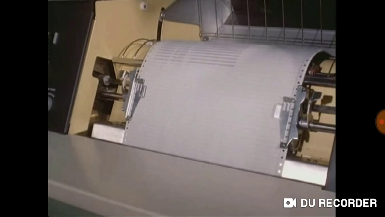 Univac 1050 printer, card reader - YouTube