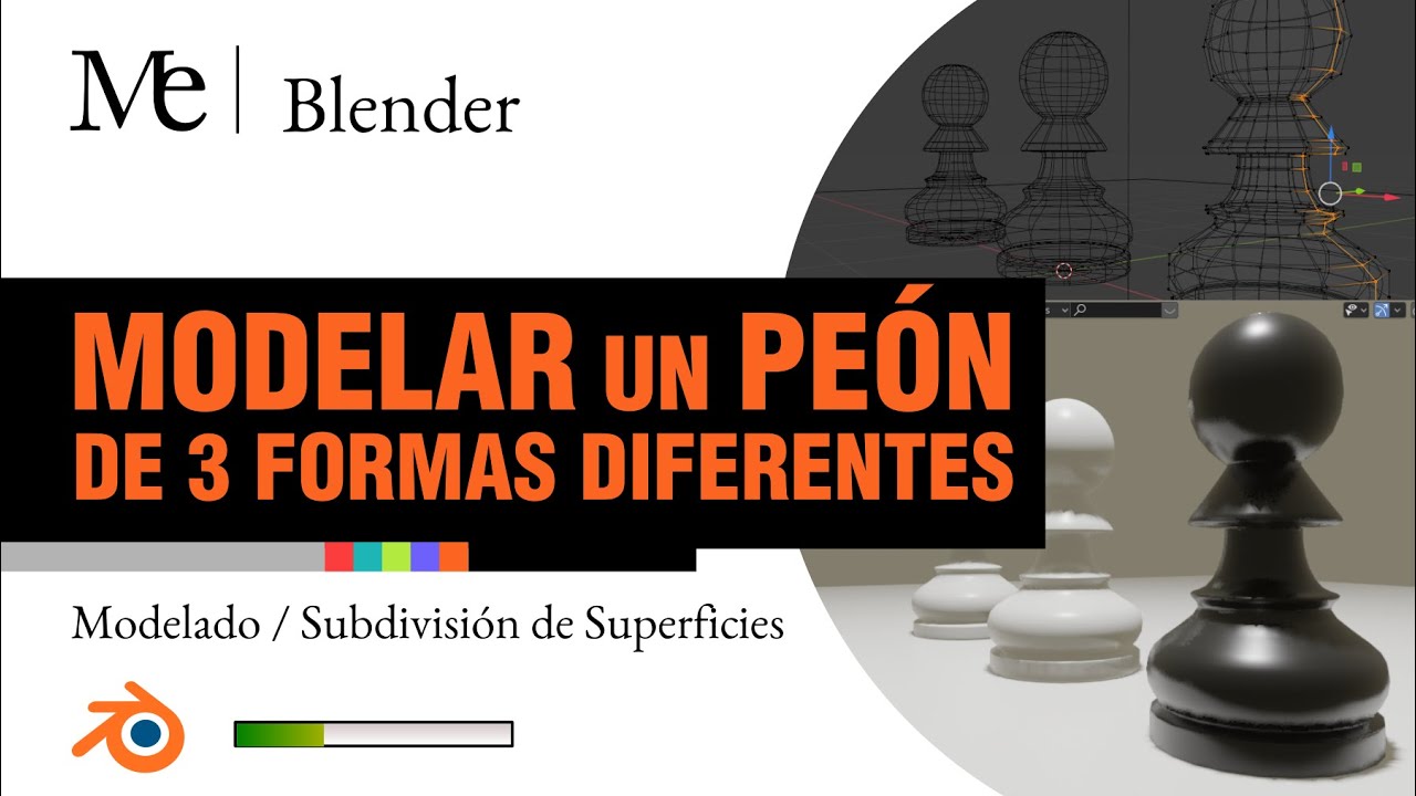 3 formas de modelar un peón de ajedrez - Tutorial Blender 2.8 - YouTube