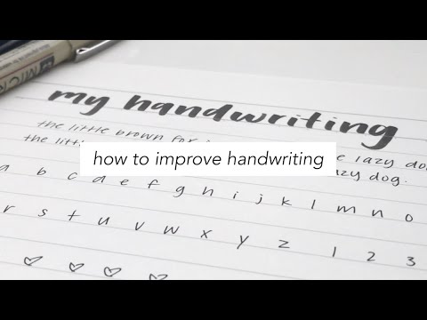 tips for improving handwriting + my handwriting - YouTube