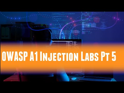 11 OWASP A1 Injection Labs Pt 5 - YouTube