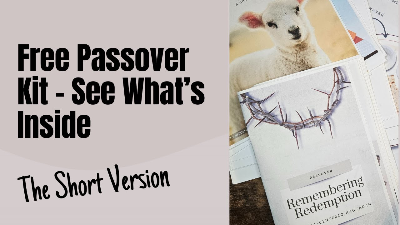 Free Passover Kit - The Short Short Show & Tell Of Why It's So Helpful ...