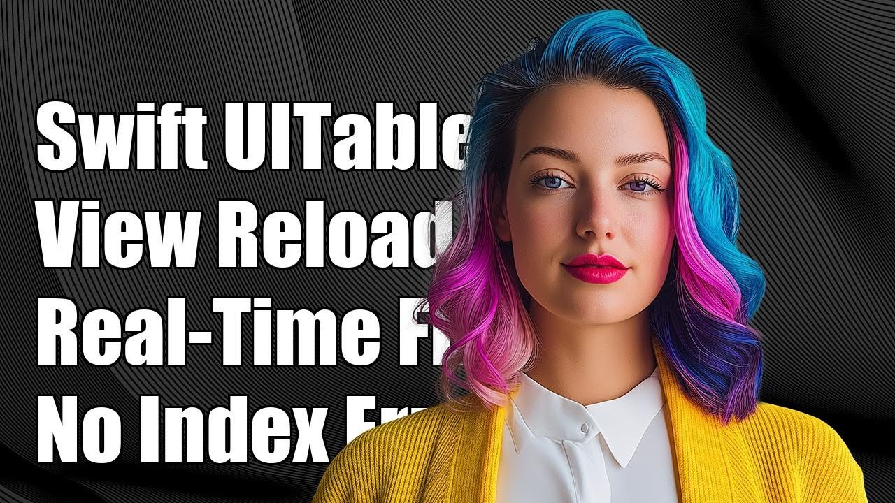Swift UITableView Real-Time Reload Without Index Out of Range Error - YouTube