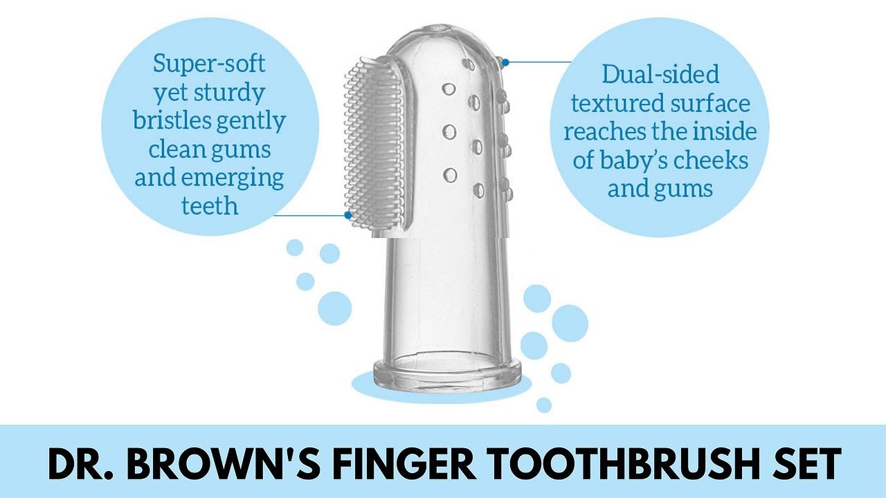 Dr Brown's Finger Toothbrush Set - Caring for your baby's oral health ...