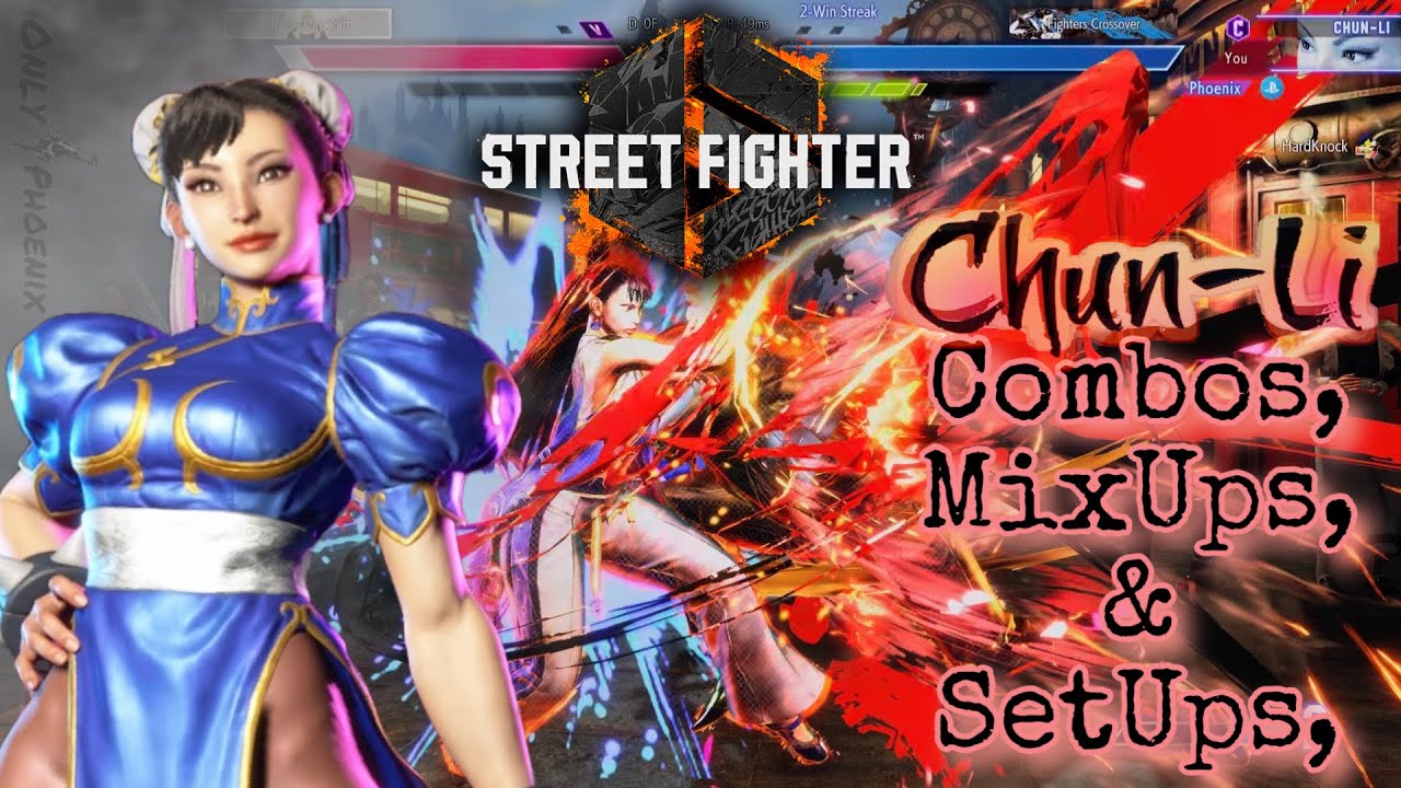 Chun Li - Combos, MixUps, and SetUps - Street Fighter 6 - SF6 - YouTube