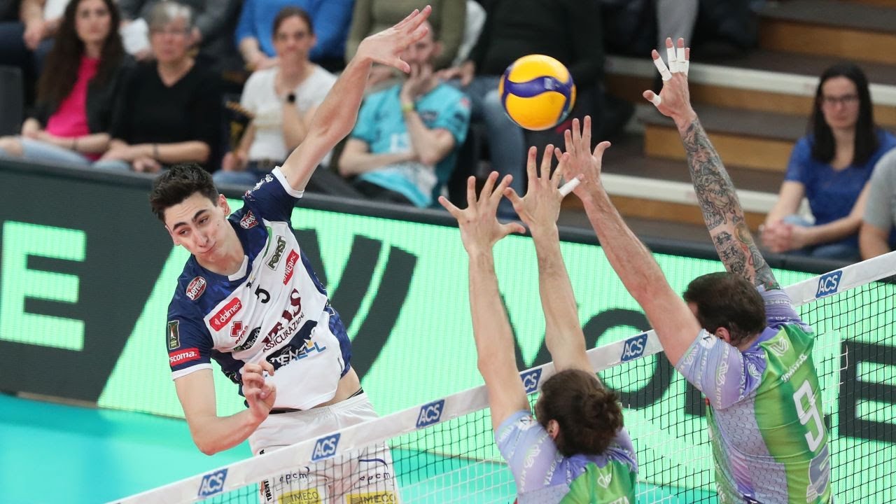 💥🏐 HIGHLIGHTS | Itas Trentino-Vero Volley Monza 3-2 (Gara 1 Quarti di ...