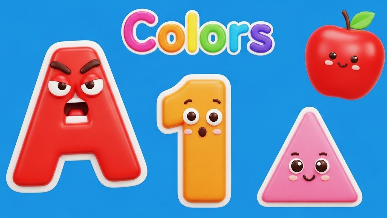 The Best Way to learn ABC, 123, Colors, Shapes | Nursery Rhymes & Kids ...