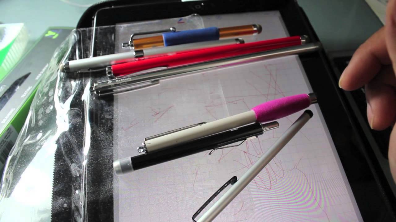 results of stylus comparison test - YouTube