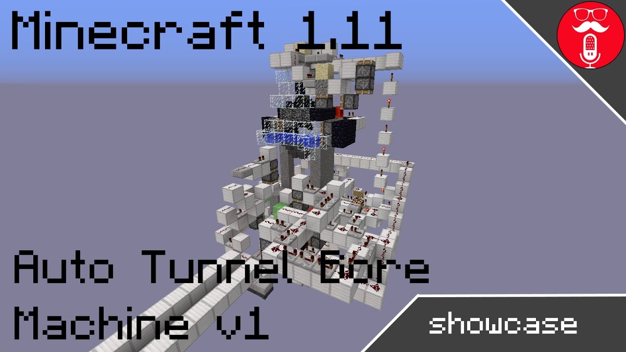 Auto Tunnel Bore Machine v1 (Bore by emeraldfyr3) | Minecraft 1.11 ...