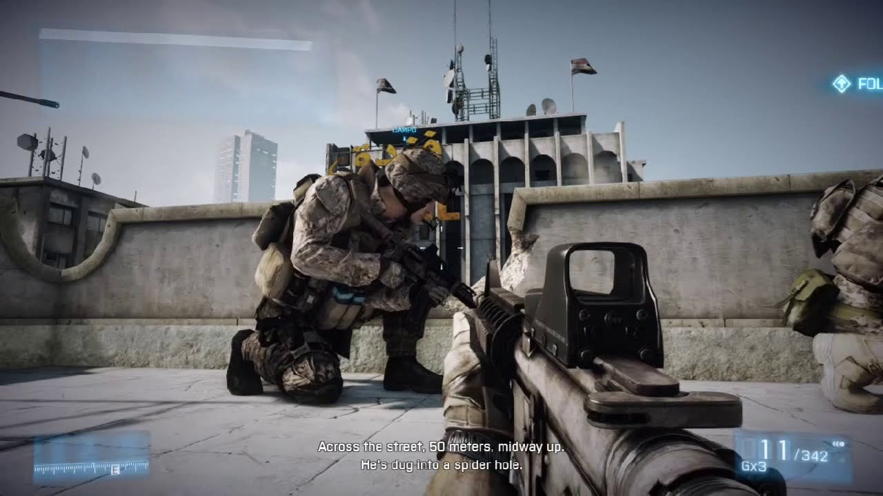 Battlefield 3 Walkthrough Part 1 Mission 1 Semper