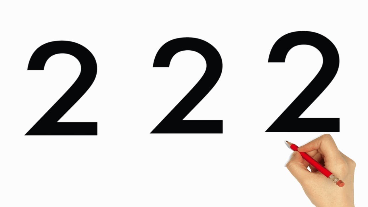 How To Draw Peacock With 2222 Number | How To Turn 2222 In Peacock ...