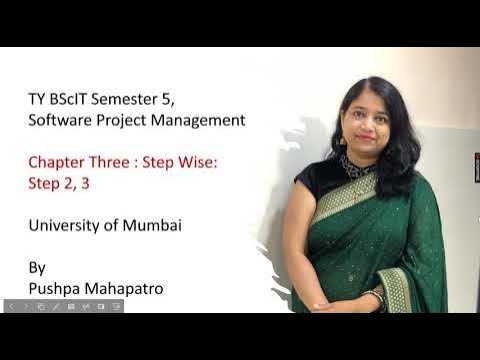 15 SPM Unit 1 Chapter 3 Step Wise approach, Step 2, 3 || B.Sc. IT Sem 5 ...