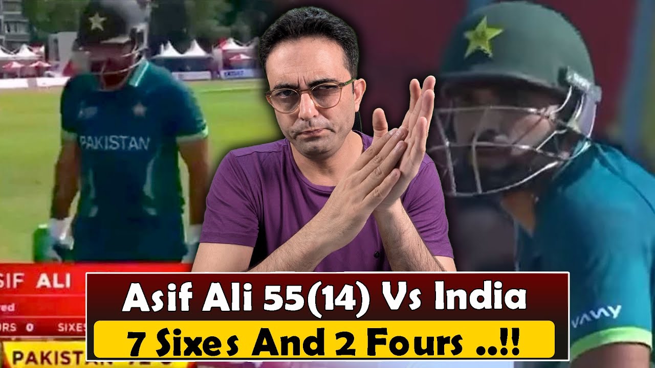 Asif Ali scores 55 of 14 balls against India in Hong Kong Sixes. 7 ...