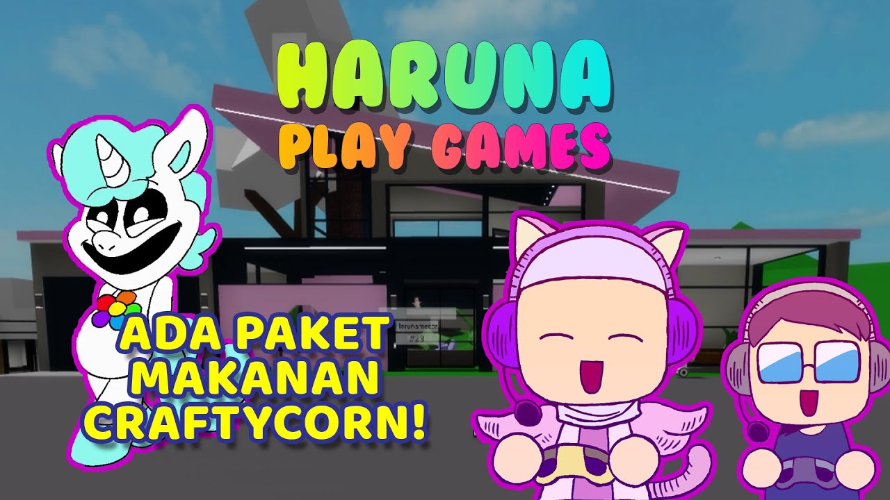 Haruna dan Ayah dapat Paket Makanan Craftycorn di Game Roblox ...
