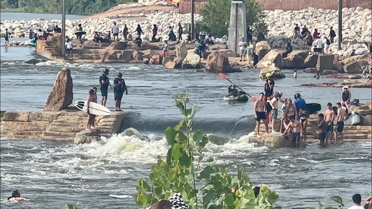 Tulsa Wave Park Grand Opening at Zink Lake With The Big Dam Party - YouTube