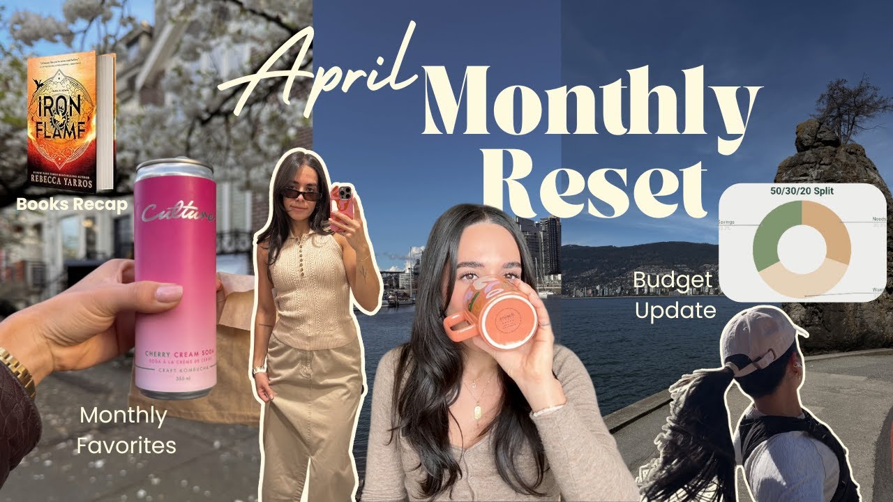 APRIL RESET 💐 budgeting, monthly favorites, reflection, budget ...